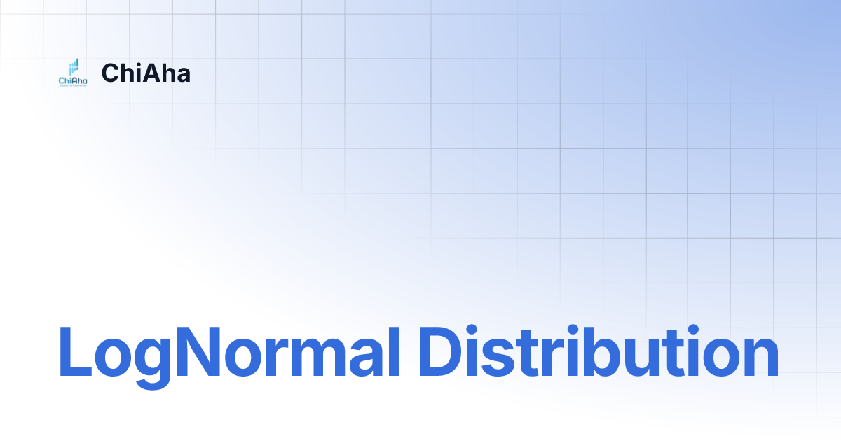 LogNormal Distribution | ChiAha