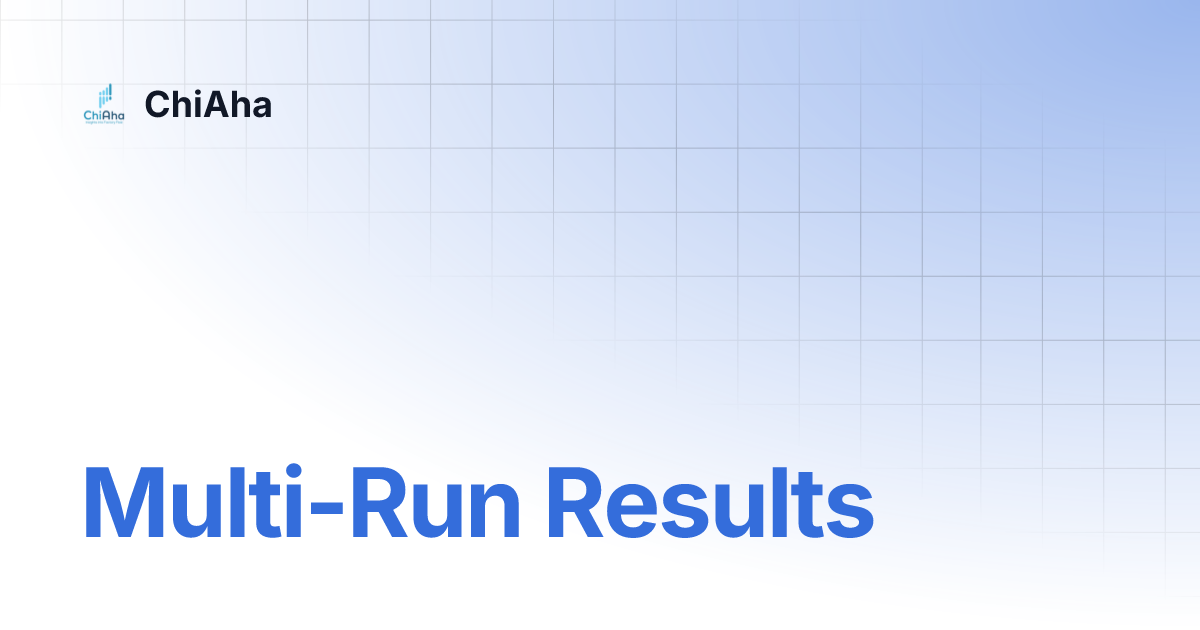 Multi-Run Results | ChiAha